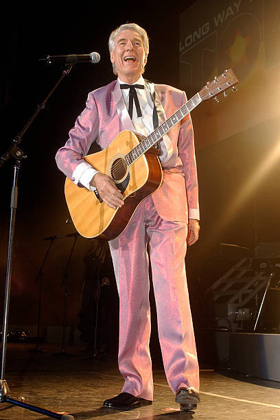 Col Joye on stage during the 'Long Way To The Top' concert tour at- Old ...