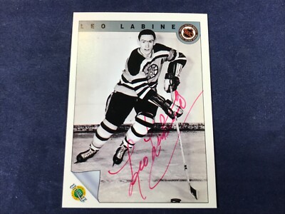 H3-96 HOCKEY CARD - LEO LABINE BOSTON BRUINS - 1992 ULTIMATE ...