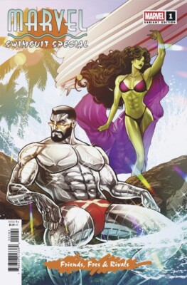 MARVEL SWIMSUIT SPECIAL FRIENDS FOES & RIVALS #1 SHE-HULK & COLOSSUS ...