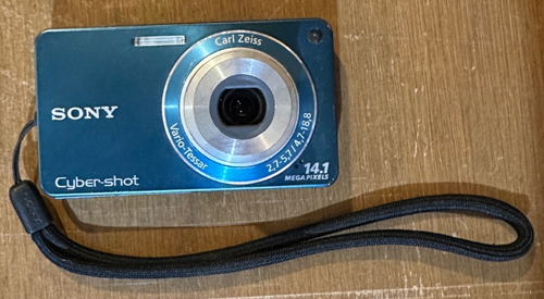 Sony Cyber-Shot DSC-W350 Blue Digital Camera 14.1 Megapixels Carl Zeiss ...