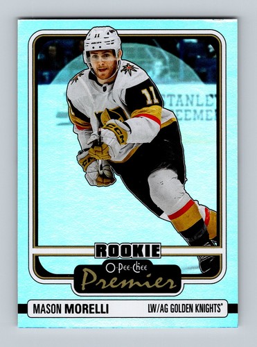 2024-25 O-Pee-Chee Premier Rookie #P-95 Mason Morelli Vegas Golden ...