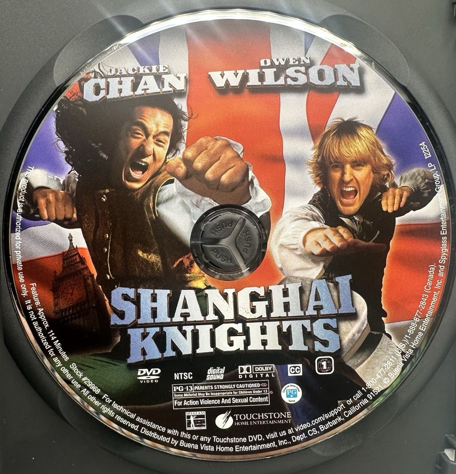 Shanghai Knights DVD Widescreen Jackie Chan & Owen Wilson Donnie Yen ...