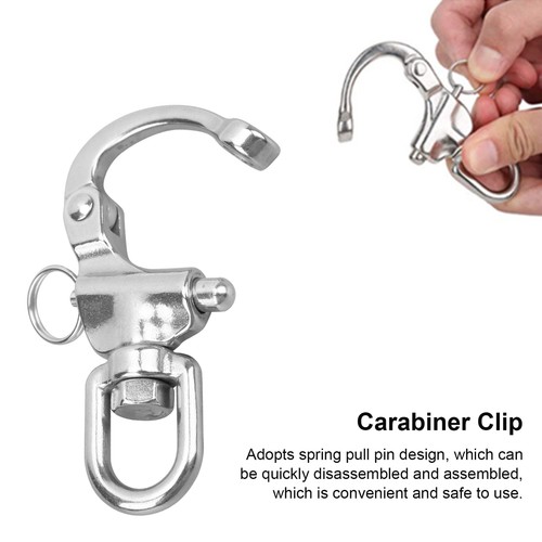 Rotating Spring Hook Stainless Steel Snap Clip Buckle Clasp Metal ...