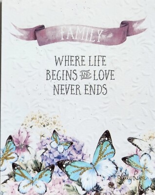 Kelly Lane Sentiment Plaque 12x15cm Family | eBay Australia