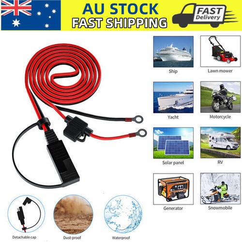 Motorcycle Battery Charger Terminal Ring Cable Connector Harness 12V ...