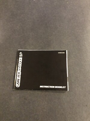 gameboy advance sp Manual Insert | eBay