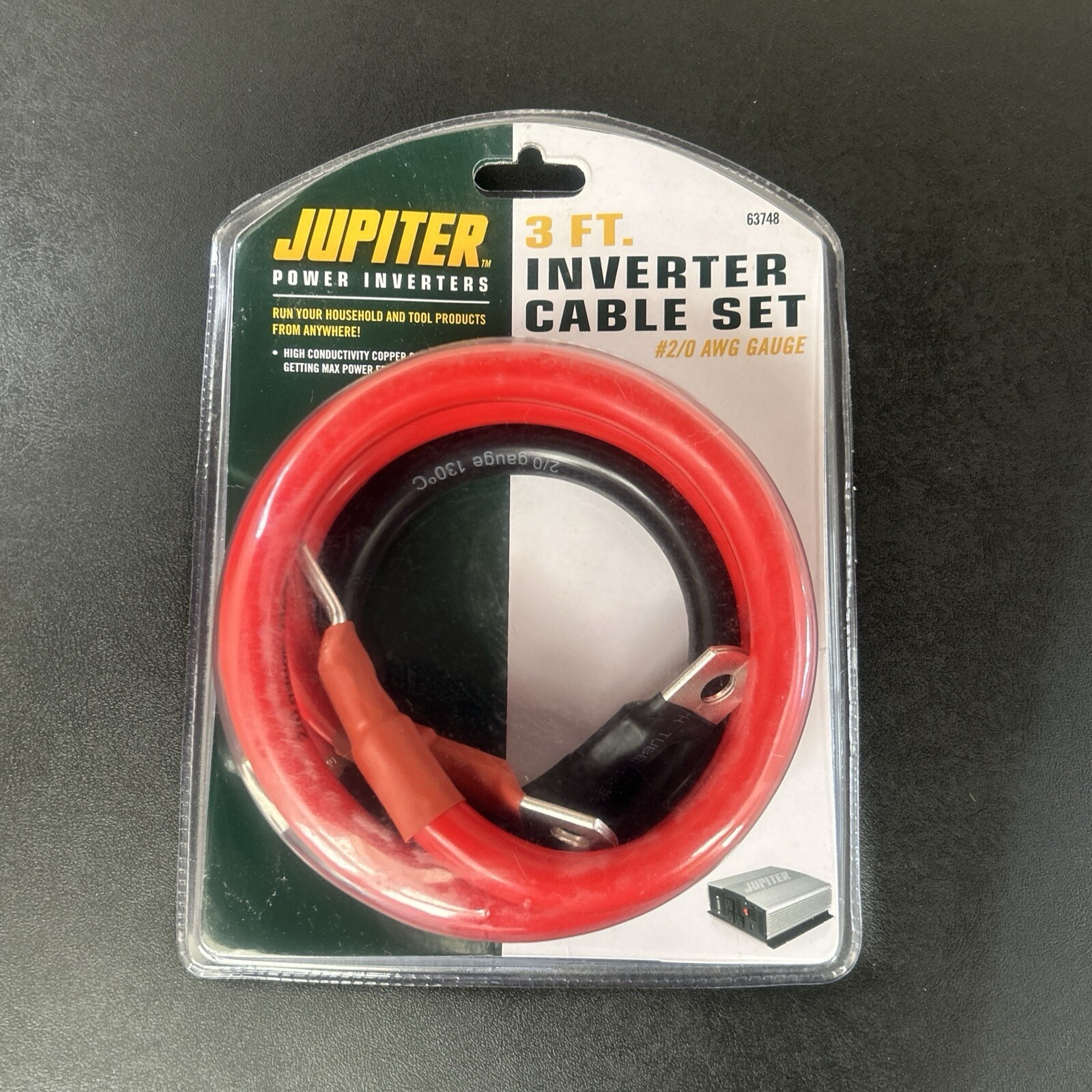 Jupiter Power Inverters 3 Foot Inverter Cable Set 2 AWG USA SELLER | eBay