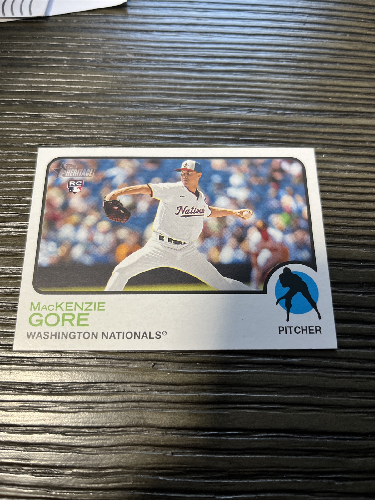 2022 Topps Heritage High Number MacKenzie Gore Rookie Washington ...