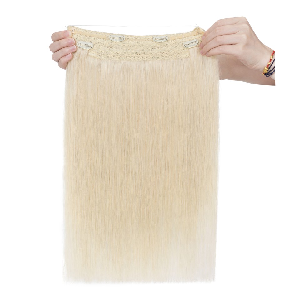 Real Invisible Wire In Human Hair Extension Secret Hidden Extensions ...