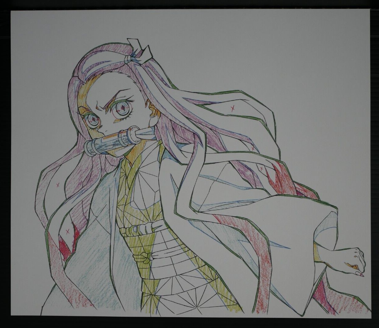 Demon Slayer: Kimetsu no Yaiba Nezuko Kamado Fukusei Genga (1 Sheet) C ...