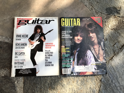 1987 & 1988 VINTAGE Guitar Magazines: Vinnie Moore, Jake E Lee, Warren ...