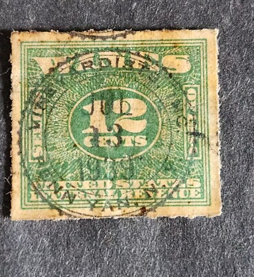 Rjkstamps UNITED STATES STAMPS U.S. REVENUE WINES TAX BOB USED 12 Cents ...