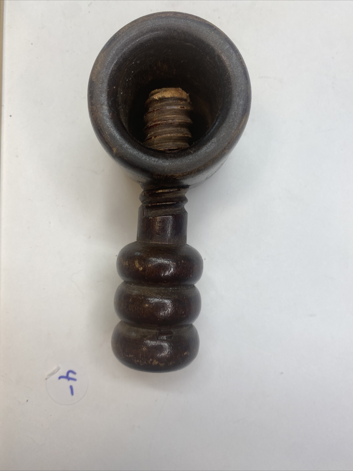 Vintage Hand Turned Wooden Nutcracker Screw Type Nut Cracker | eBay