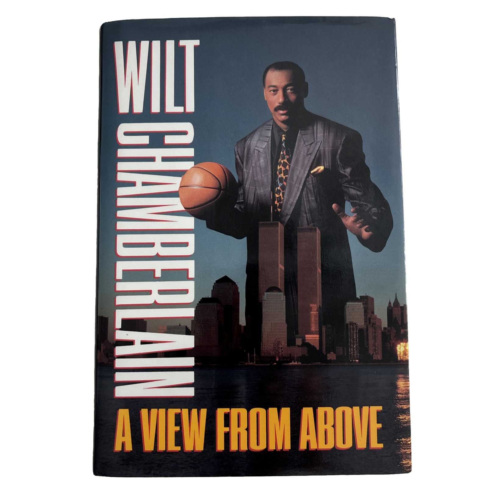 WILT CHAMBERLAIN SIGNED 1ST EDITION BOOK”A VIEW FROM ABOVE JSA ...