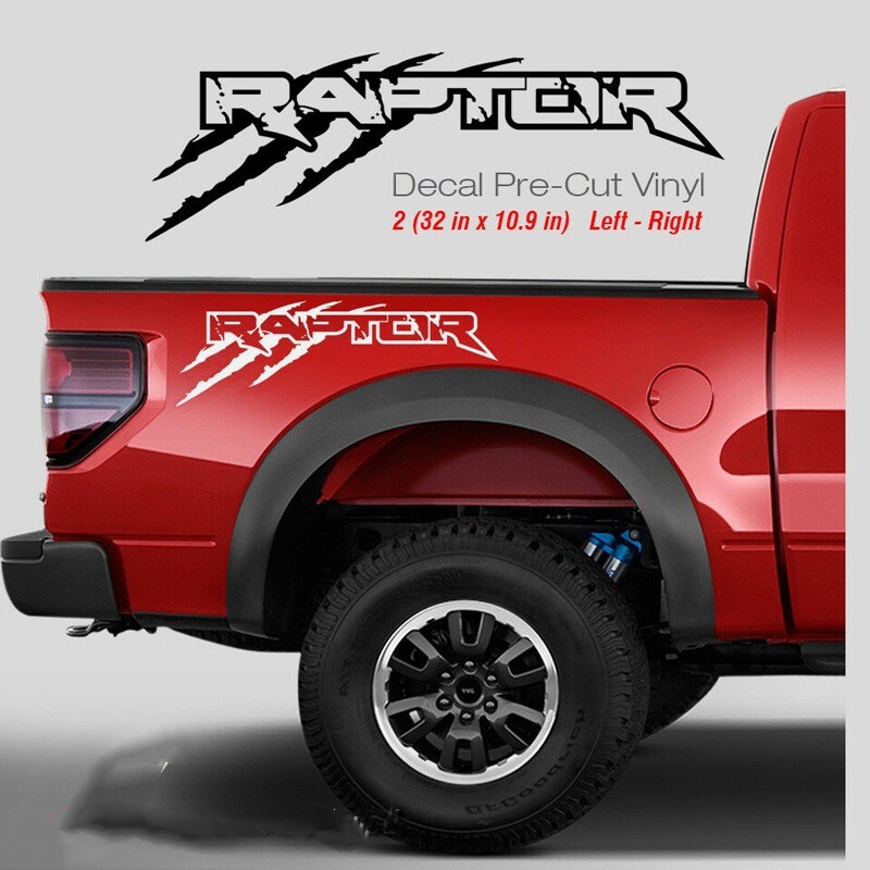 2PCS Truck Bed Vinyl Graphics Side Decal Stickers for Ford F150 Ranger ...