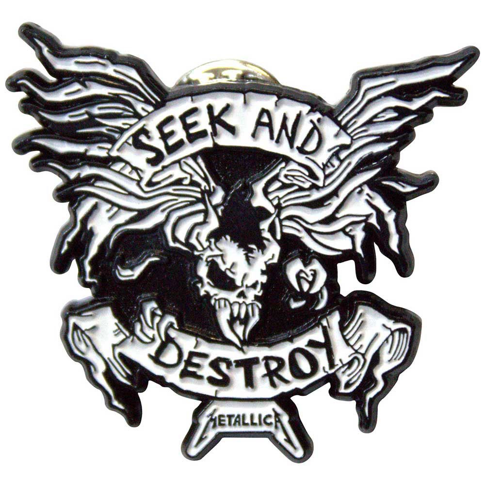 Metallica Seek And Destroy Pin Badge One Size | eBay