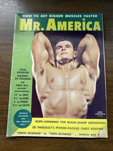1959 Mr America Magazine Bodybuilding Beefcake Gay Interest LARRY ...