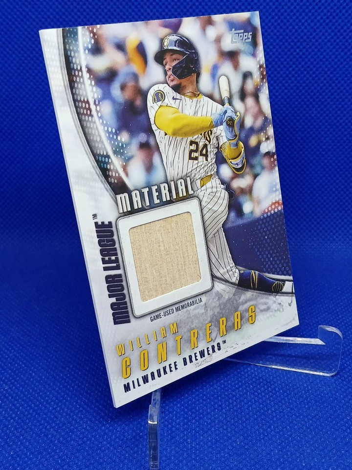 WILLIAM CONTRERAS Game-Used Bat Relic - 2025 Topps Series 1 #MLM-WC ...