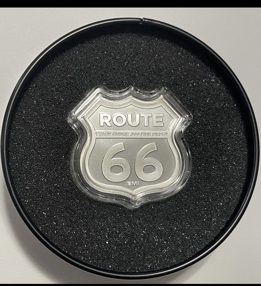 Missouri Route 66 Shield Coin & Collectible Tin 1 Troy Oz .999 Fine ...