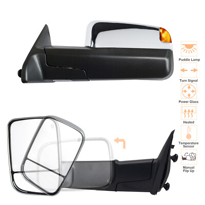 Power Temp Sensor Tow Mirrors Fits 2009-2015 Dodge Ram 1500 2500 LH RH ...