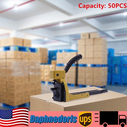 Carton Stapler w/100 Staple Manual Carton Box Stapler Nailer 1-3/8 ...