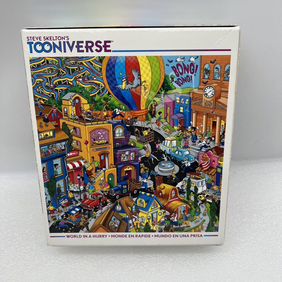 Steve Skelton's Tooniverse World In A Hurry 550 Piece Puzzle Ceaco New ...