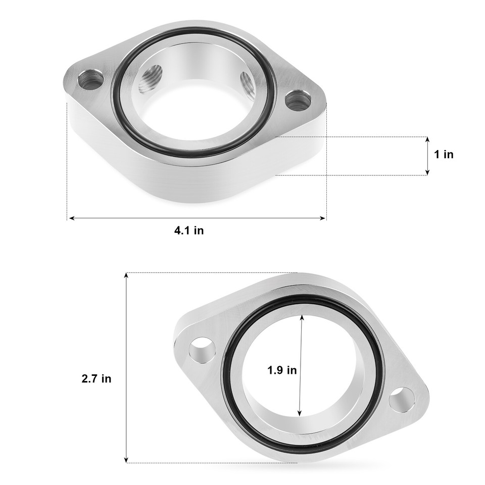 Water Neck Spacer fits Brodix HV Series Intake，Chevy SBC/BBC V8 Engine ...