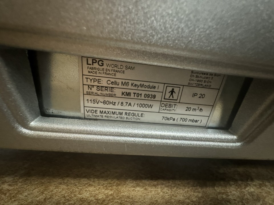 LPG Cellu M6 Key Module I Endermologie Machine | eBay