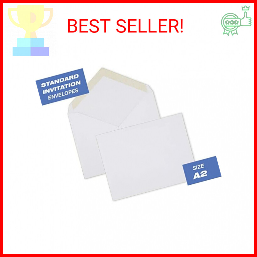 Mead Standard A2 Invitation Envelopes, Gummed Closure, 4-3/8" X 5-3/4 ...