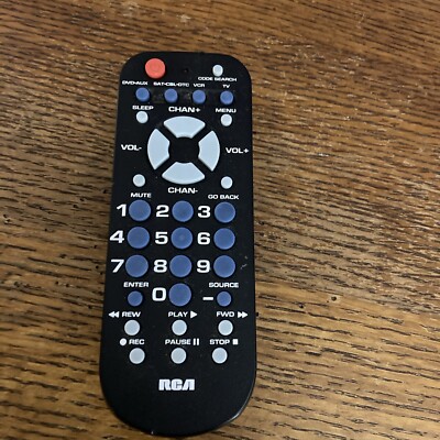 Genuine RCA Universal TV VCR DVD SAT AUX Remote Control RCR504BE | eBay
