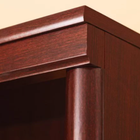 Cherry Finish 5 Shelf Bookcase Wooden Bookshelf Adjustable Shelves ...