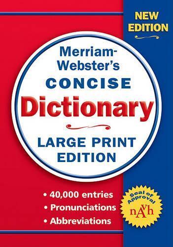 Merriam-Webster Inc. Merriam-Webster's Concise Dictionary (Poche ...