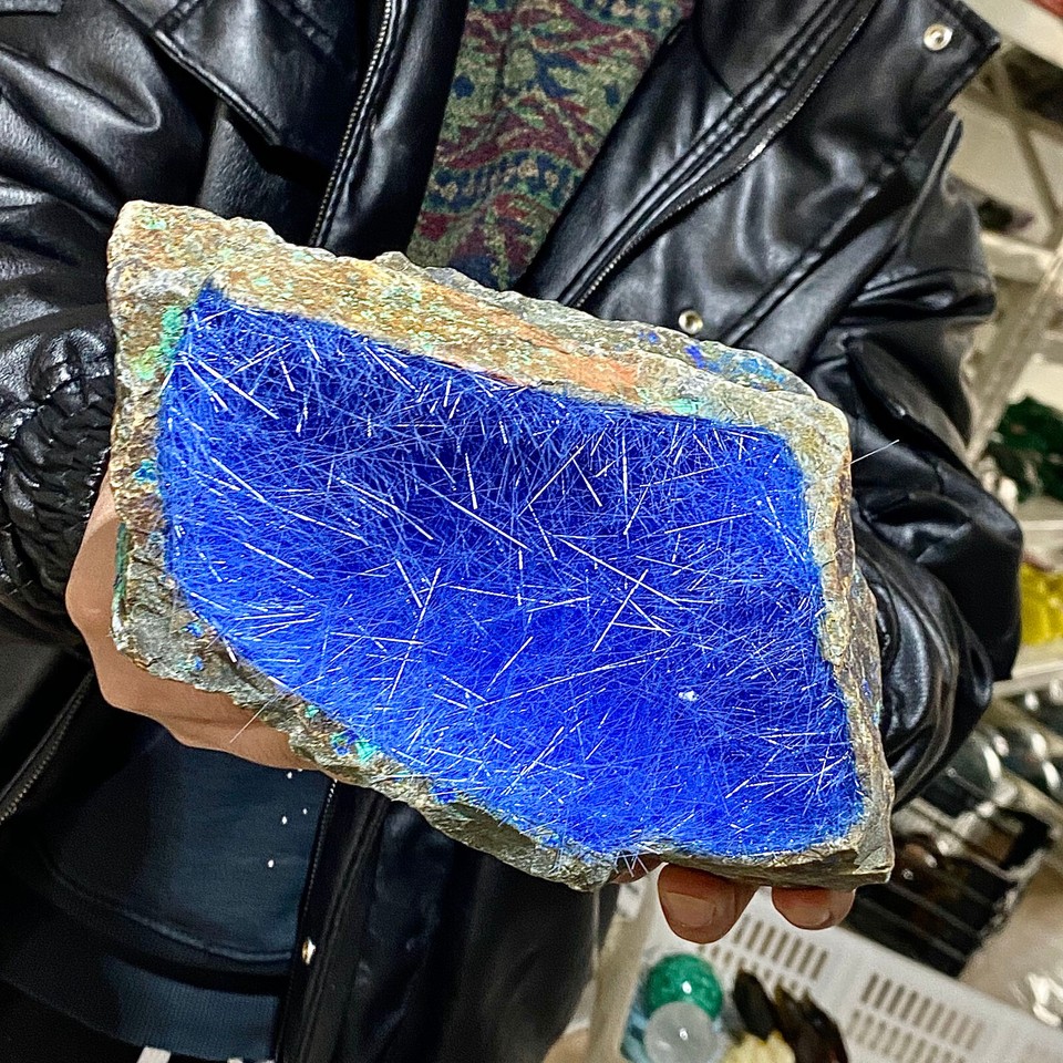 5.02LB Blue Natural Goethite Crystal Quartz Energy Ore Healing Mineral ...