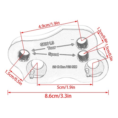 Handlebar Risers Adapter Kit For Honda Goldwing 1800 GL1800 2018-2023 ...