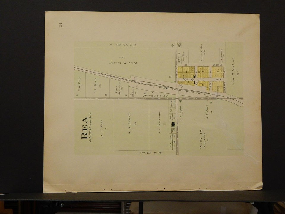 Missouri Andrew County Map Amazonia Boston 1909 Dbl side J6#30 | eBay