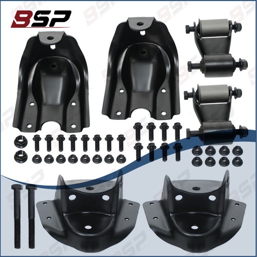 Rear Leaf Spring Shackle Hanger Bracket Repair Kit for Chevy GMC C1500 ...