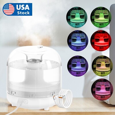 500ml Humidifier for Large Room Office Cool Mist Air Humidifier 7 Color ...