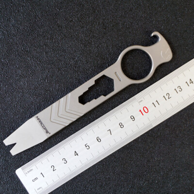 New Titanium Alloy Pry Bar Crowbar Tactical Survival Multi Tool Wrench ...