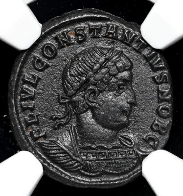 ROMAN EMPIRE. Constantius II. AD 337-361. Æ3/4, Soldiers, NGC XF | eBay