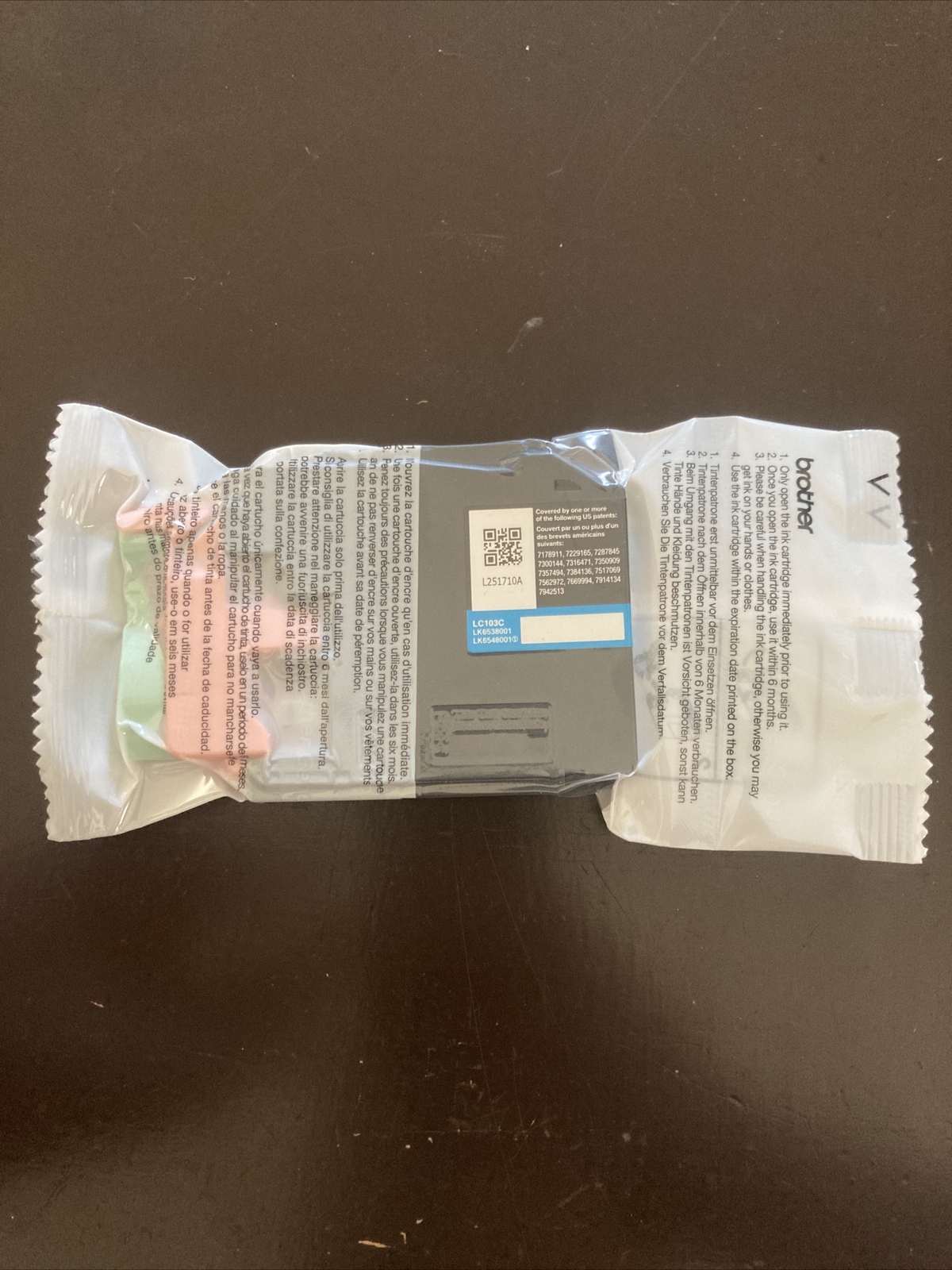 Brother LC103C XL High-Yield Cyan Ink Cartridges Genuine Sealed No Box ...