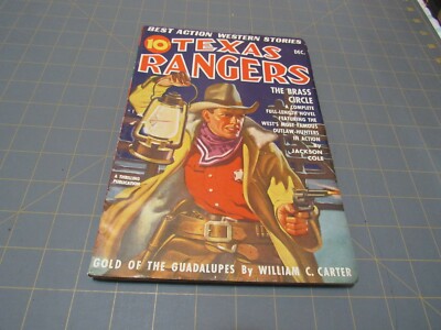 TEXAS RANGERS 12/1939 VERY RARE WESTERN PULP MAGAZINE GREAT CONDITION ...