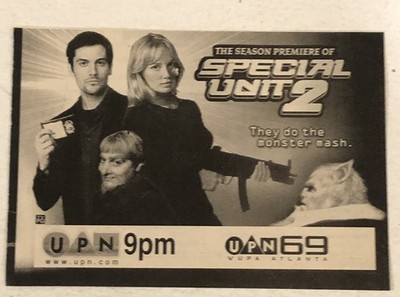 Special Unit 2 UPN Tv Series Print Ad Michael Landes TPA7 | eBay