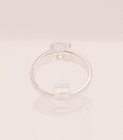 Gorgeous Sparkling White Stone Band Ring 925 Solid Silver Size P~P1/2 ...