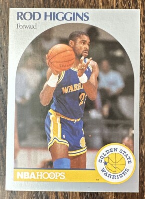 1990 NBA Hoops Card #114 ROD HIGGINS Golden State Warriors Near Mint ...