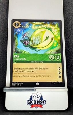 RAY Easygoing Firefly NM-MINT Disney Lorcana TCG non holo 92/204 EN2 | eBay
