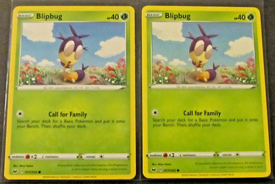 2 POKEMON CARD TCG/BLIPBUG/017/202/COMMON/2020/COLLECTIBLE | eBay