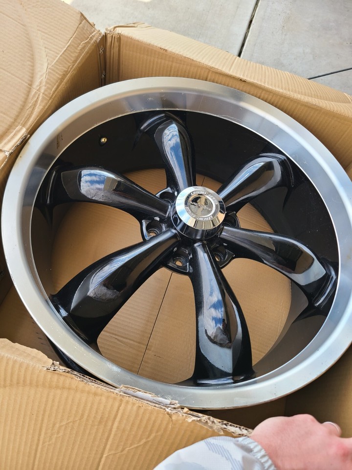 Vision Wheel 142 Legend 5/6 9.5x22 Gloss Black With Machined Lip Rim | eBay