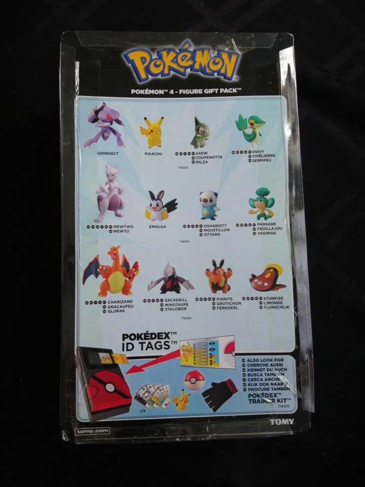 Rare Pokemon Black & White Basic Mewtwo, Emolga, Oshawott & Pansage ...
