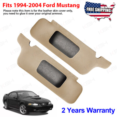 Fits 1994 1995 1996 1997-2004 Ford Mustang Sun Visor Vinyl Cover Pair ...