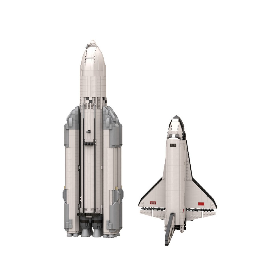 ZITIANYOUBUILD Energia Rocket / Launch Vehicle Model 1:110 Scale 3844 ...